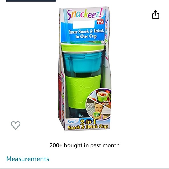 Other | Set Of 2 Snackeez Cup And Drink Holder | Poshmark